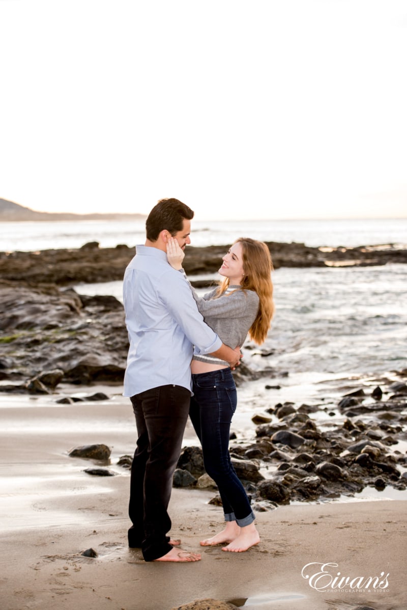 Beach Engagement Photo ideas For You - Sandy toes, sunkissed nose!